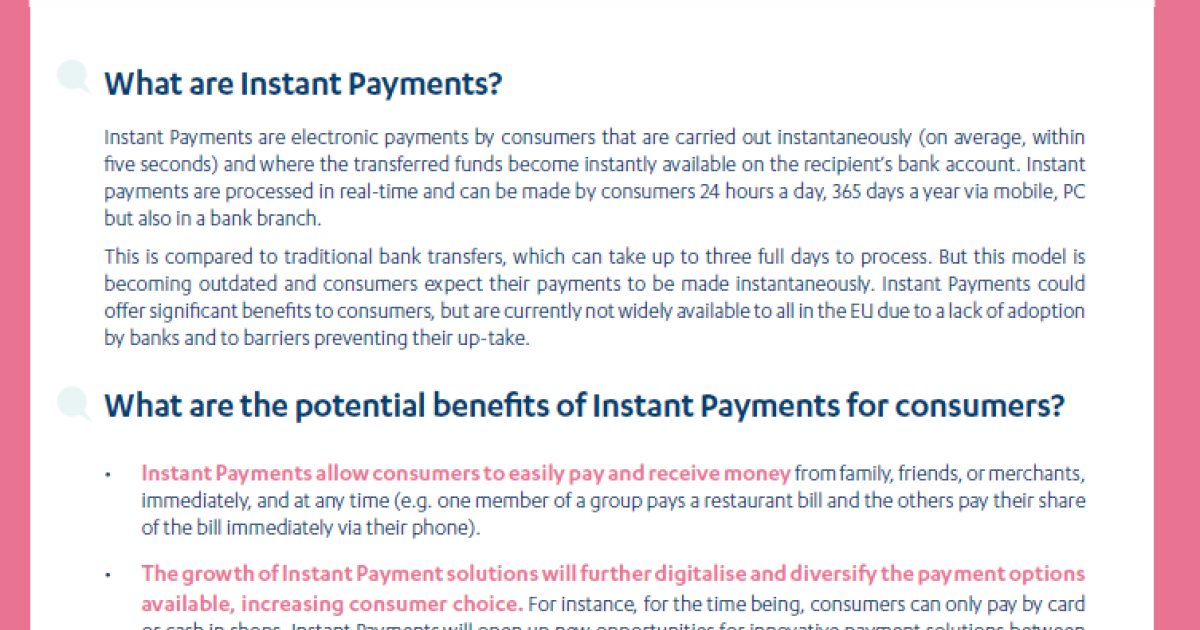 How to make instant payments the new normal