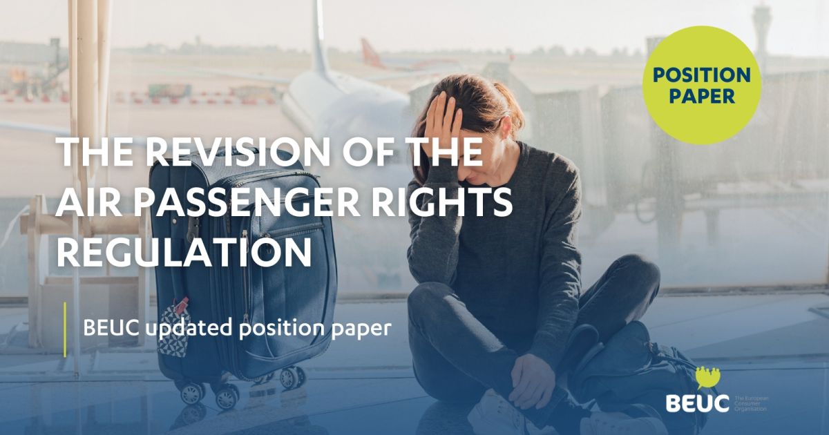 The revision of the air passenger rights regulation