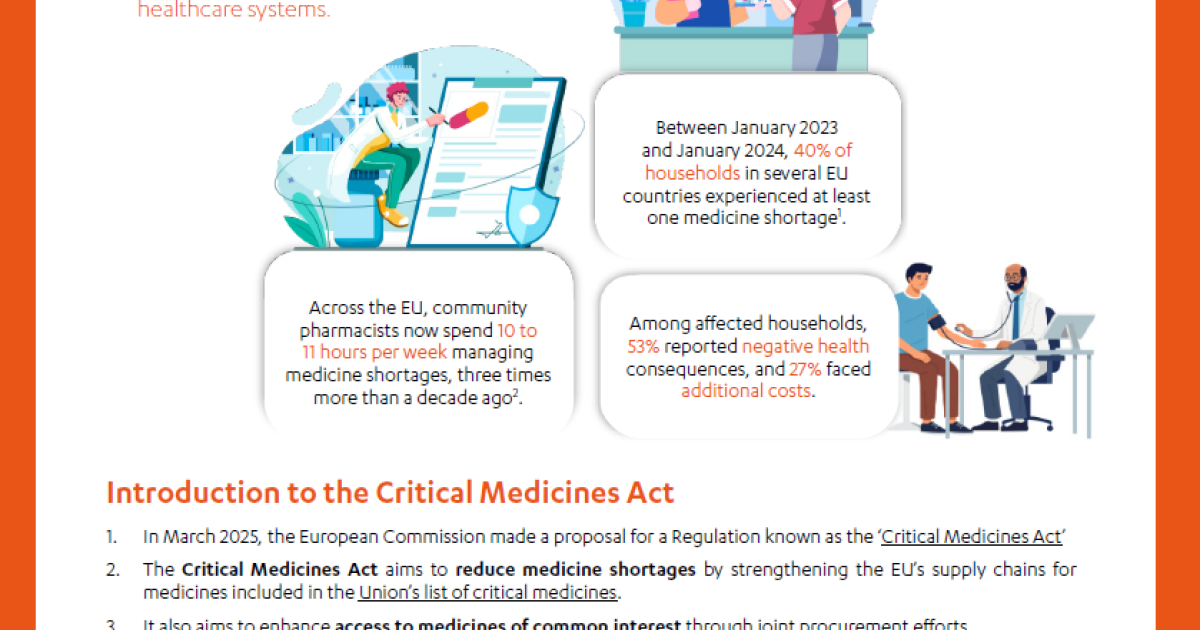 The Critical Medicines Act