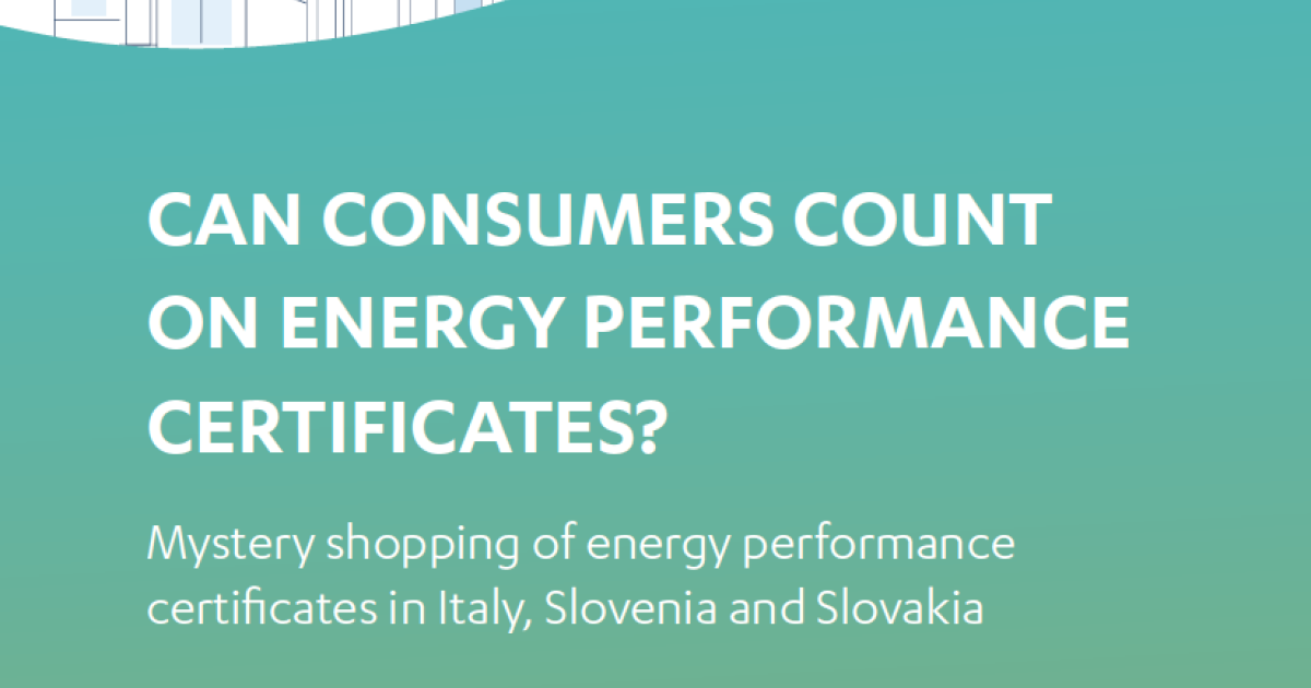 Can consumers count on energy performance certificates? Mystery ...